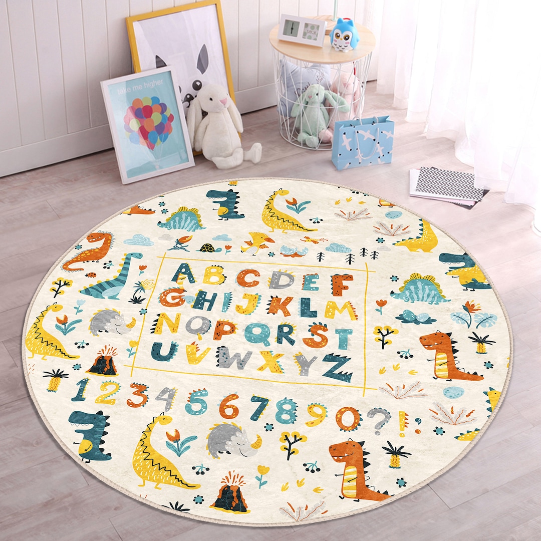 Alphabet Nursery Rugeducational Playmat for Kids Roomnumbers Toddler ...