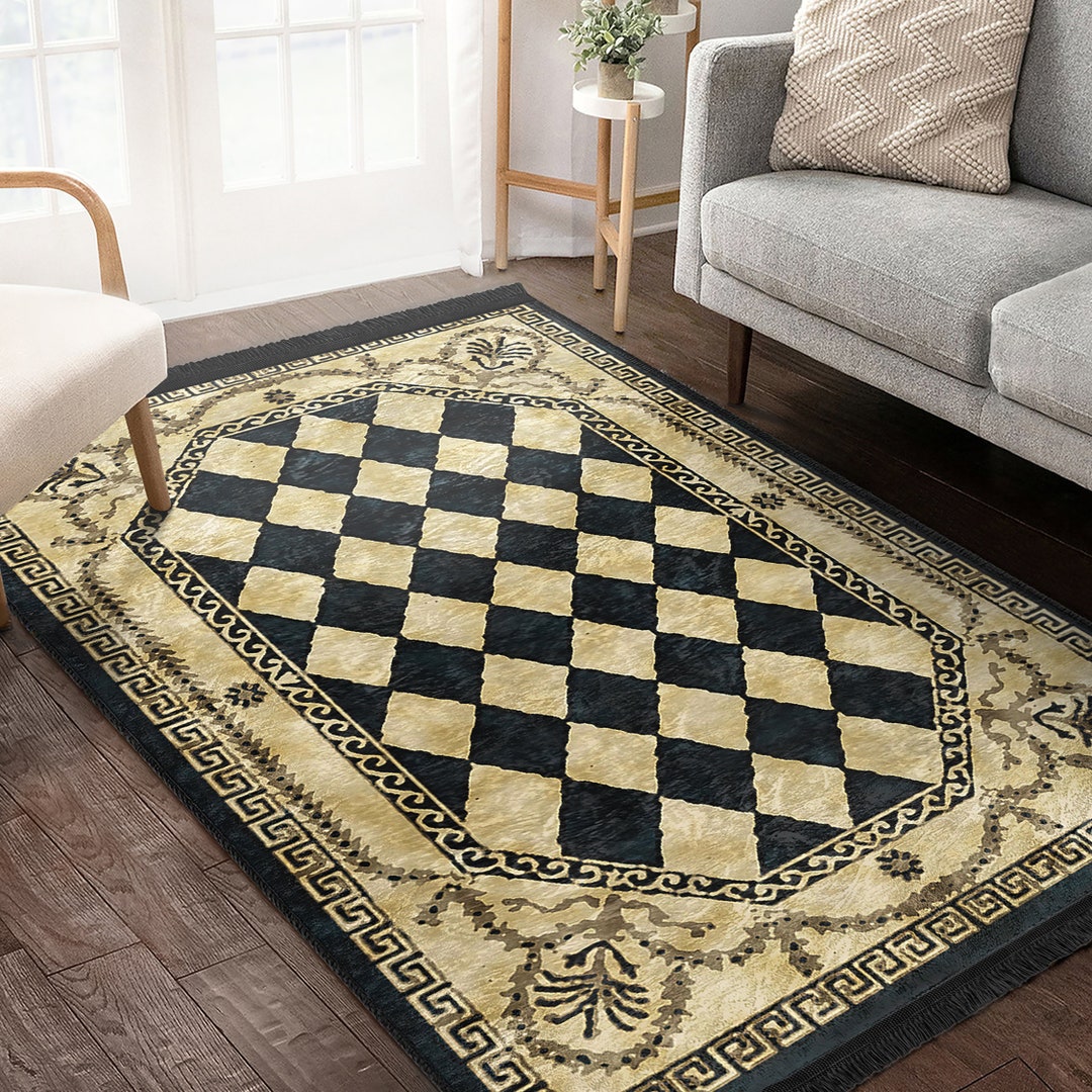 Diamond Area Rugargyle Runnergreek Key Non Slip Carpethellenic Oriental ...