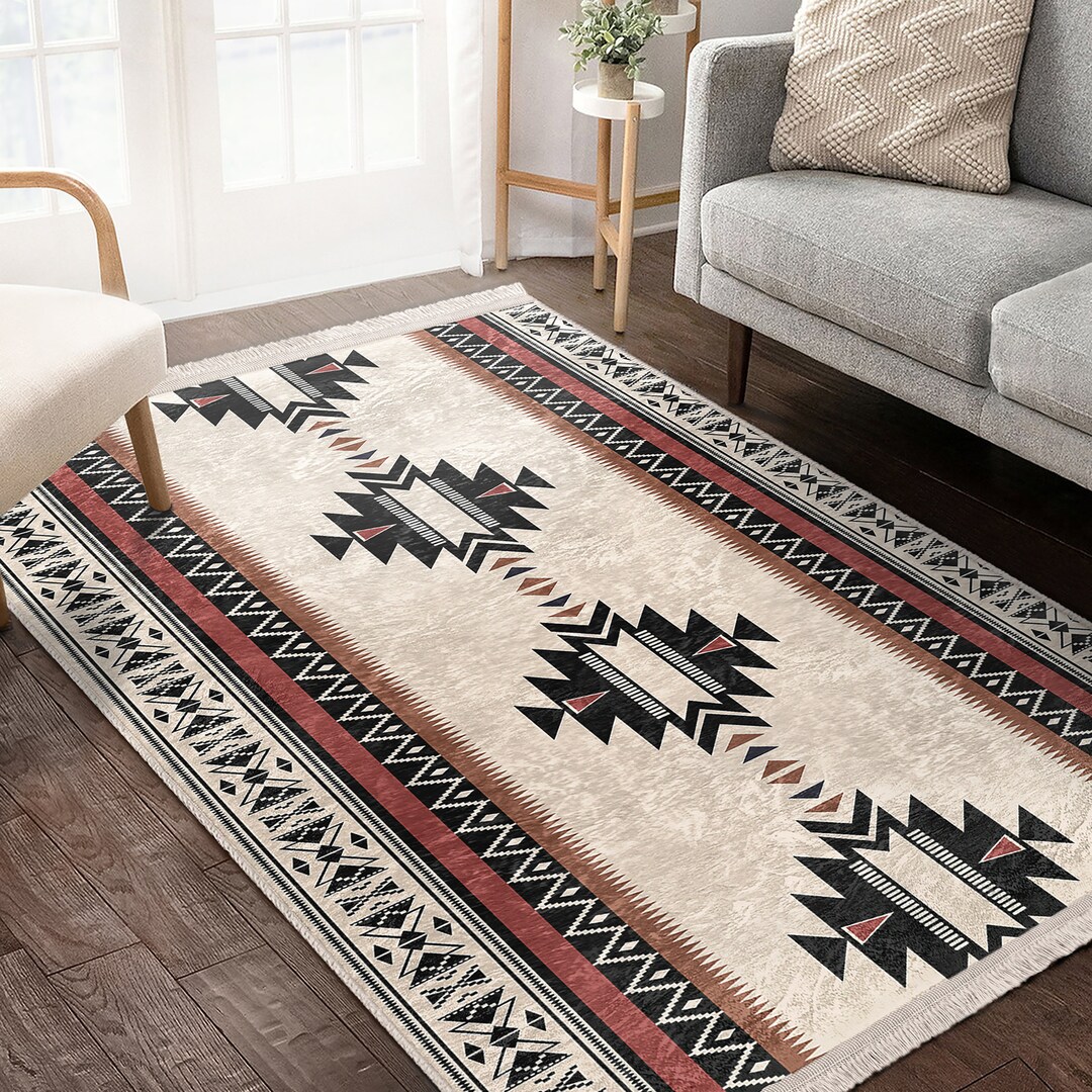 Folkloric Area Rugmexican Runnernatice American Non Slip ...