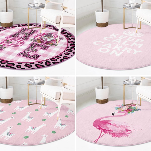 Round Boho Rug - Etsy