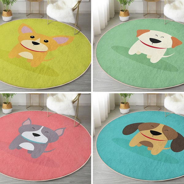 Dog Print Area Rug - Etsy