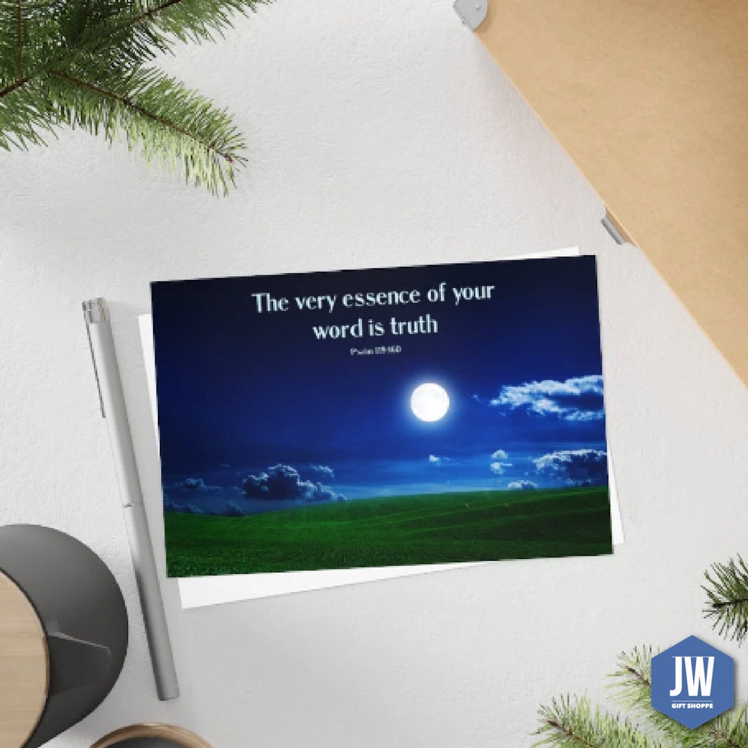 JW Gifts Postcard Set 5 Pack 2023 Year Text With Moonlit Sky Scene ...