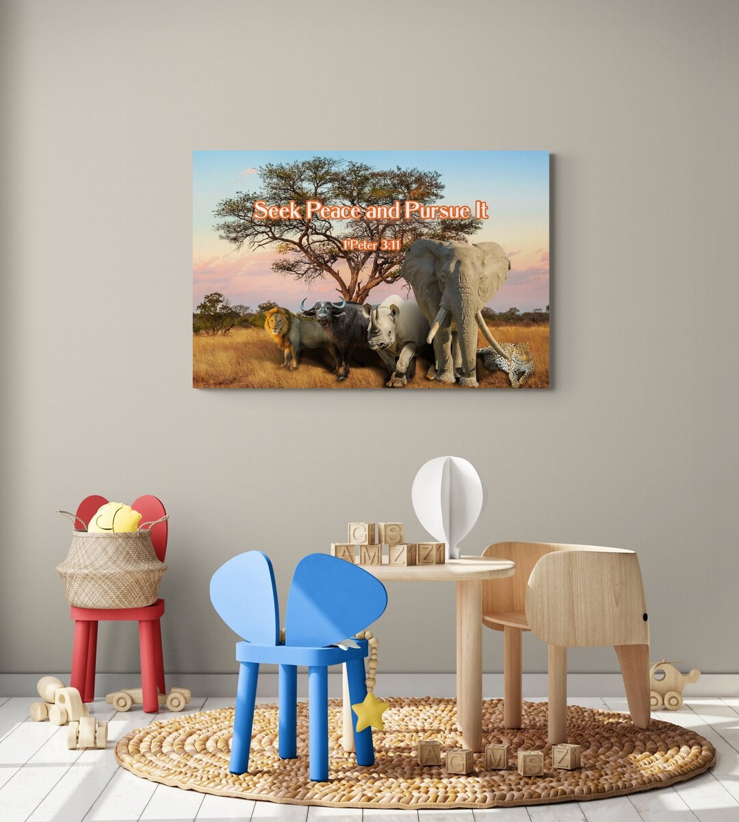 Animals Living in Peace Canvas: 2022 JW Convention Wall Art - Etsy