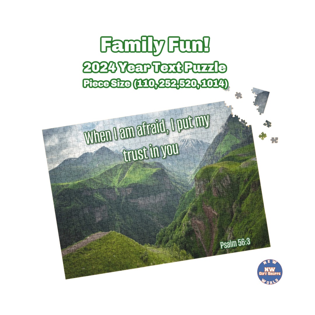 Green Valley Puzzle: 2024 JW Year Text, Family Fun (110-1014 Pieces) - Etsy