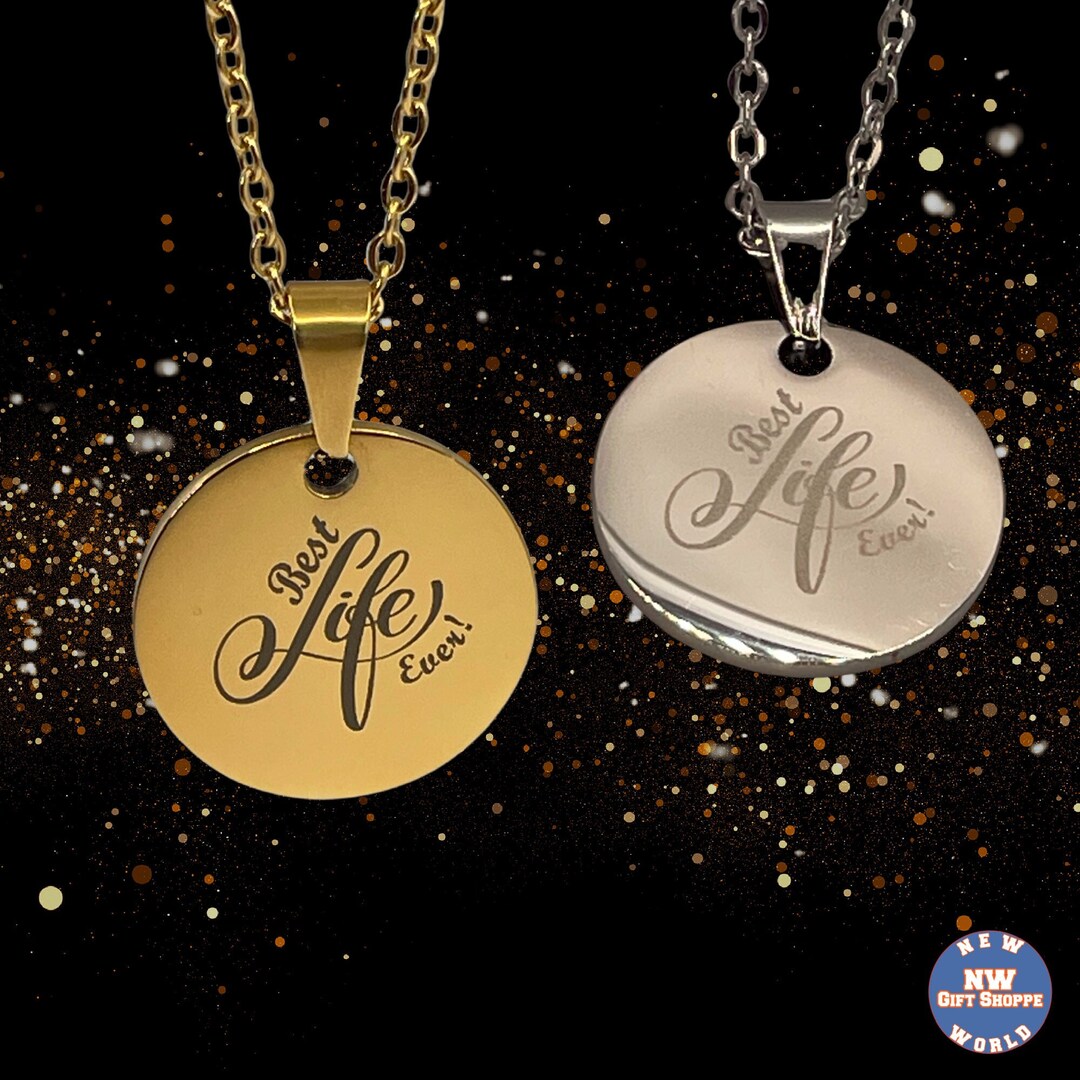 Personalized JW Necklace: Engraved Stainless Steel Gift With Box - Etsy