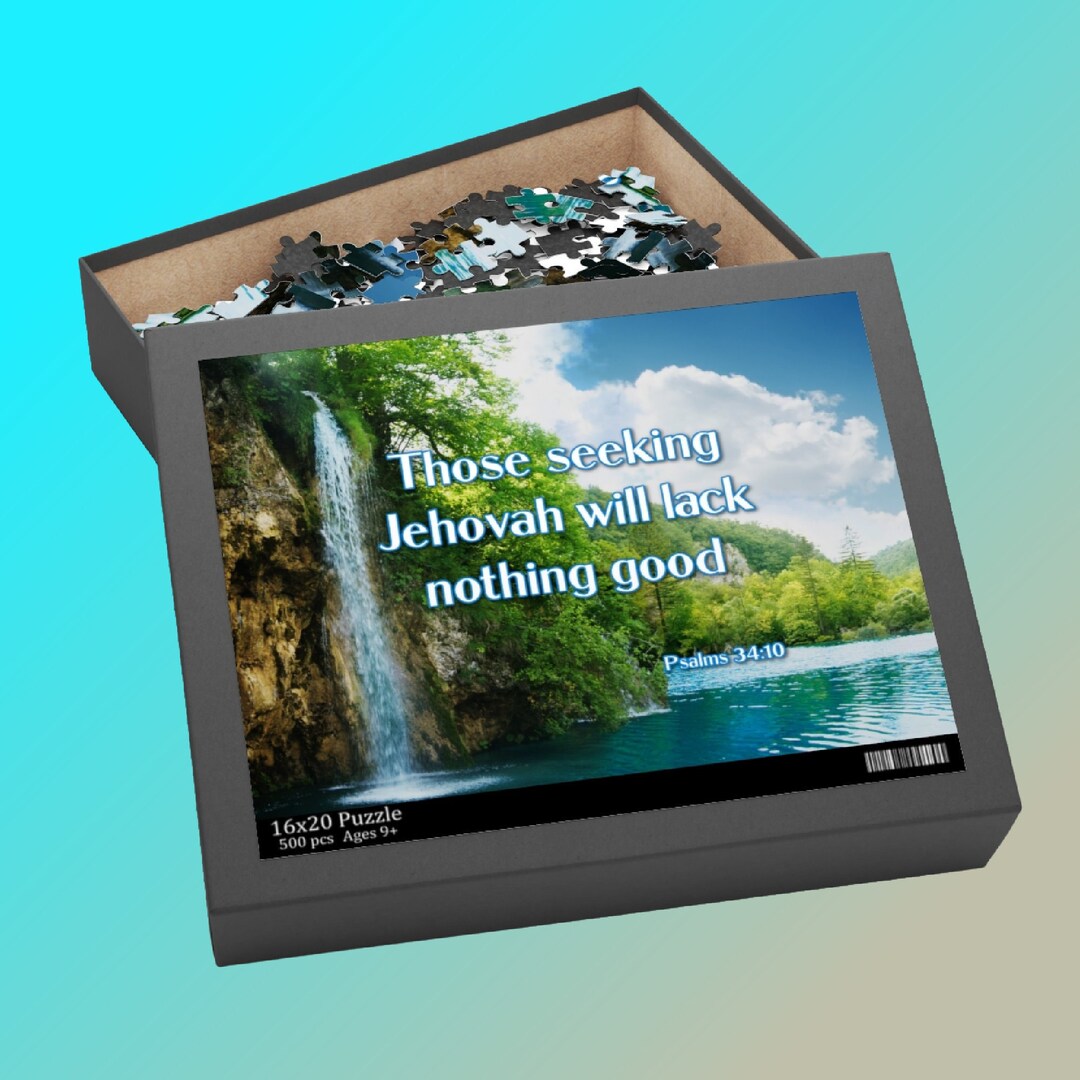 JW Gifts Family Puzzle 2022 Year Text With Waterfalls Scene. Enjoy ...
