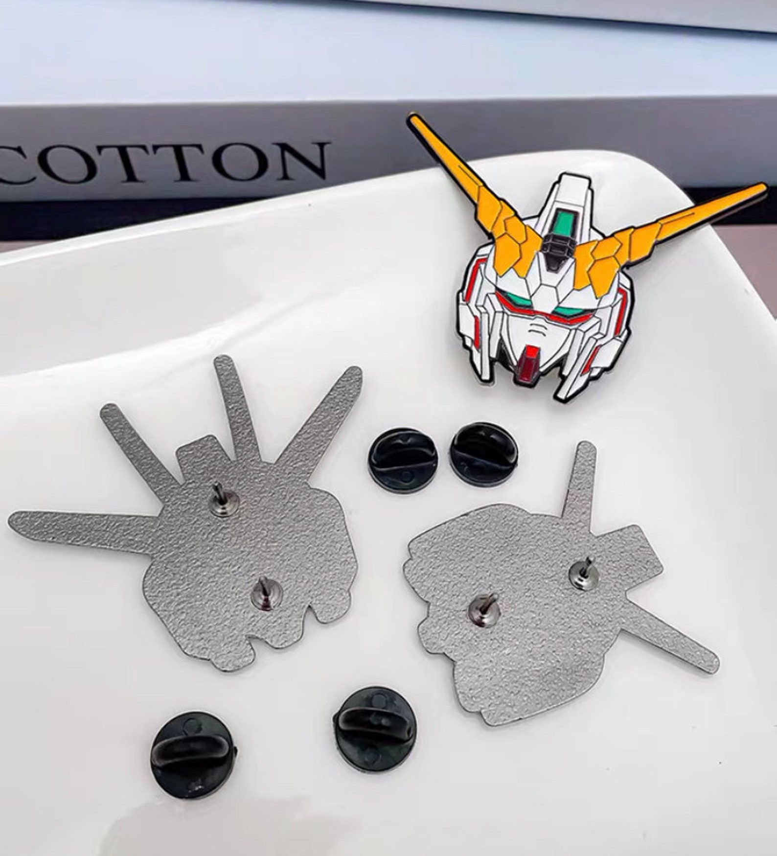 Cute 3pcs Gundam Enamel Pin Set,diy Craft Supply - Etsy