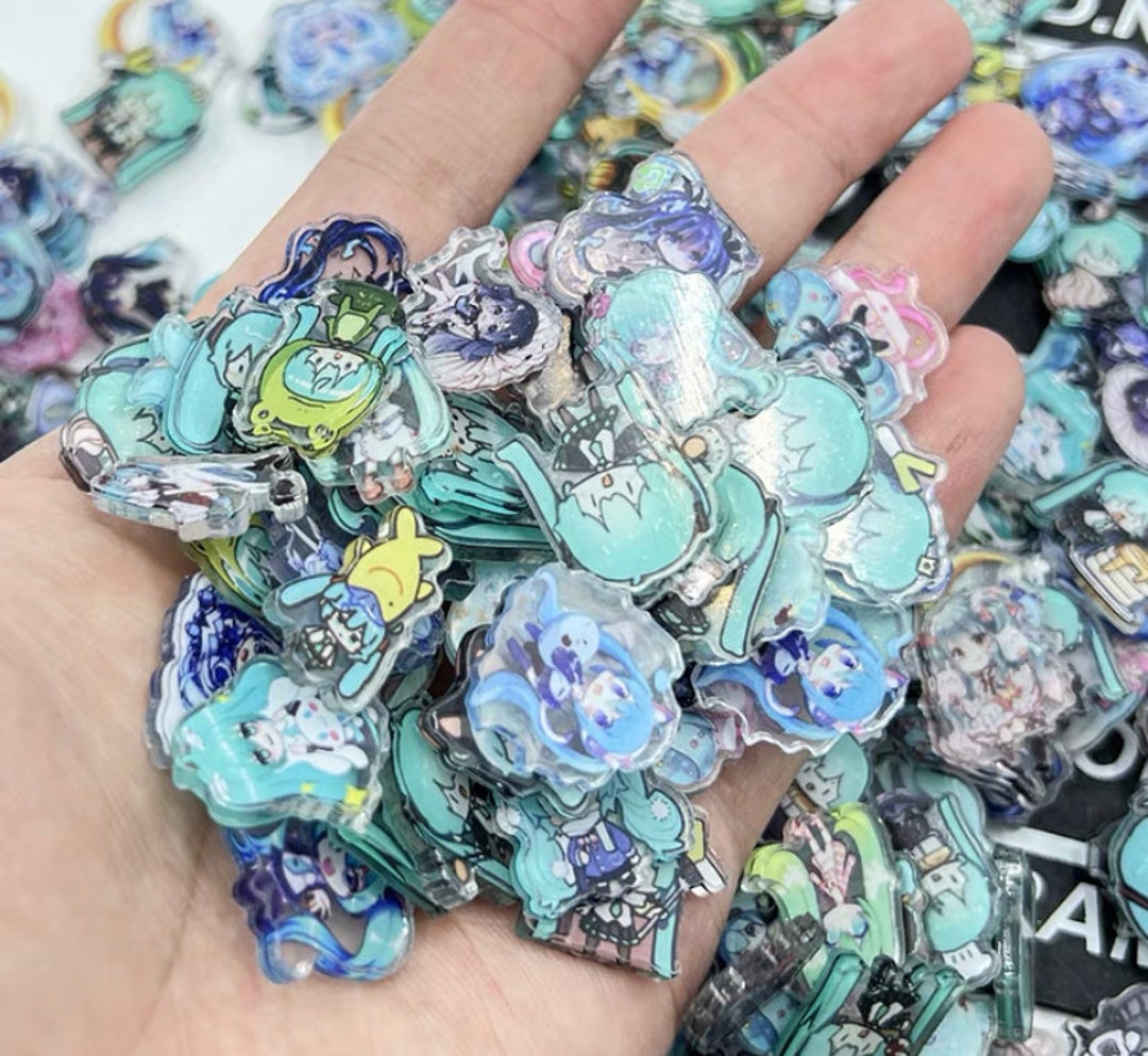Miku Acrylics Size 2cm, Random 50pcs,diy Craft Supply - Etsy