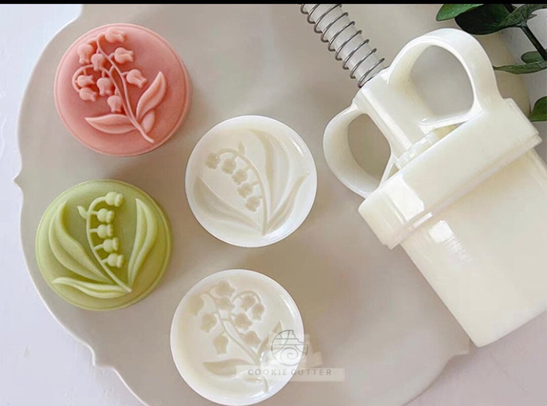 2pcs Set Lily of Valley Moon Cake Mold, Cookie Stamps - Etsy
