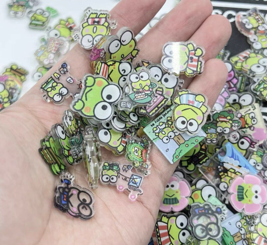 Keroppi Acrylics Size 2cm, Random 50pcs,diy Craft Supply - Etsy
