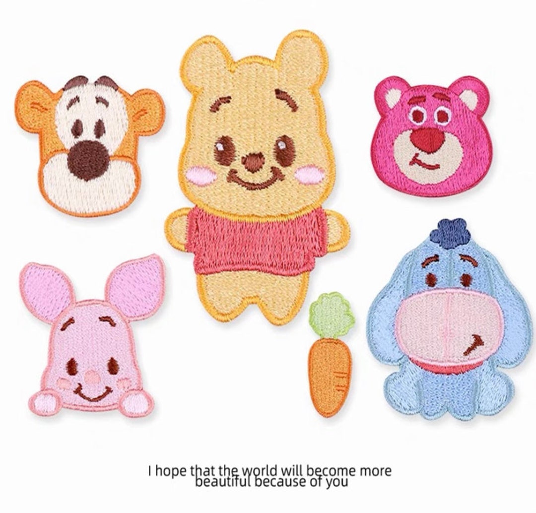 Winnie the Pooh, Iron On, Sew on Patch, Stickers,embroidery Applique - Etsy