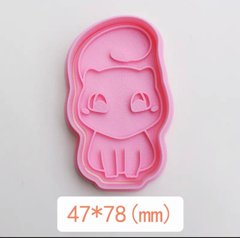 Cartoon Pokemon Cookie Cutter With Stamp, Biscuit Mold, Playdoh Cutter ...