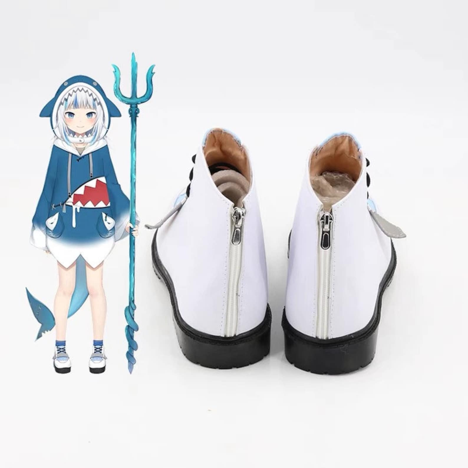 Vtuber Hololive Gawr Gura Shoes - Etsy Canada