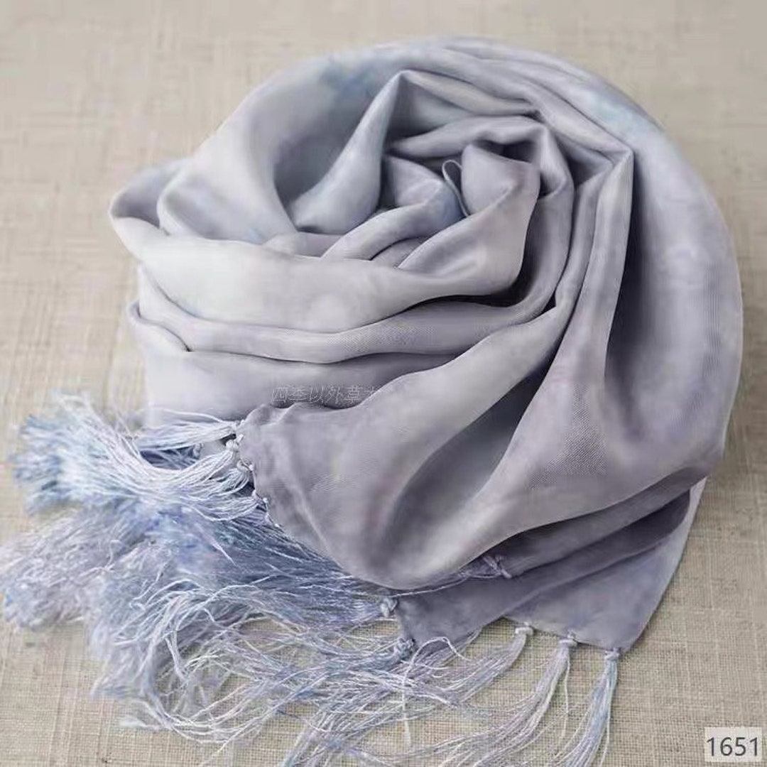 Hand Dye Natural Dye Botanic Custom Made Silk Scarf - Etsy