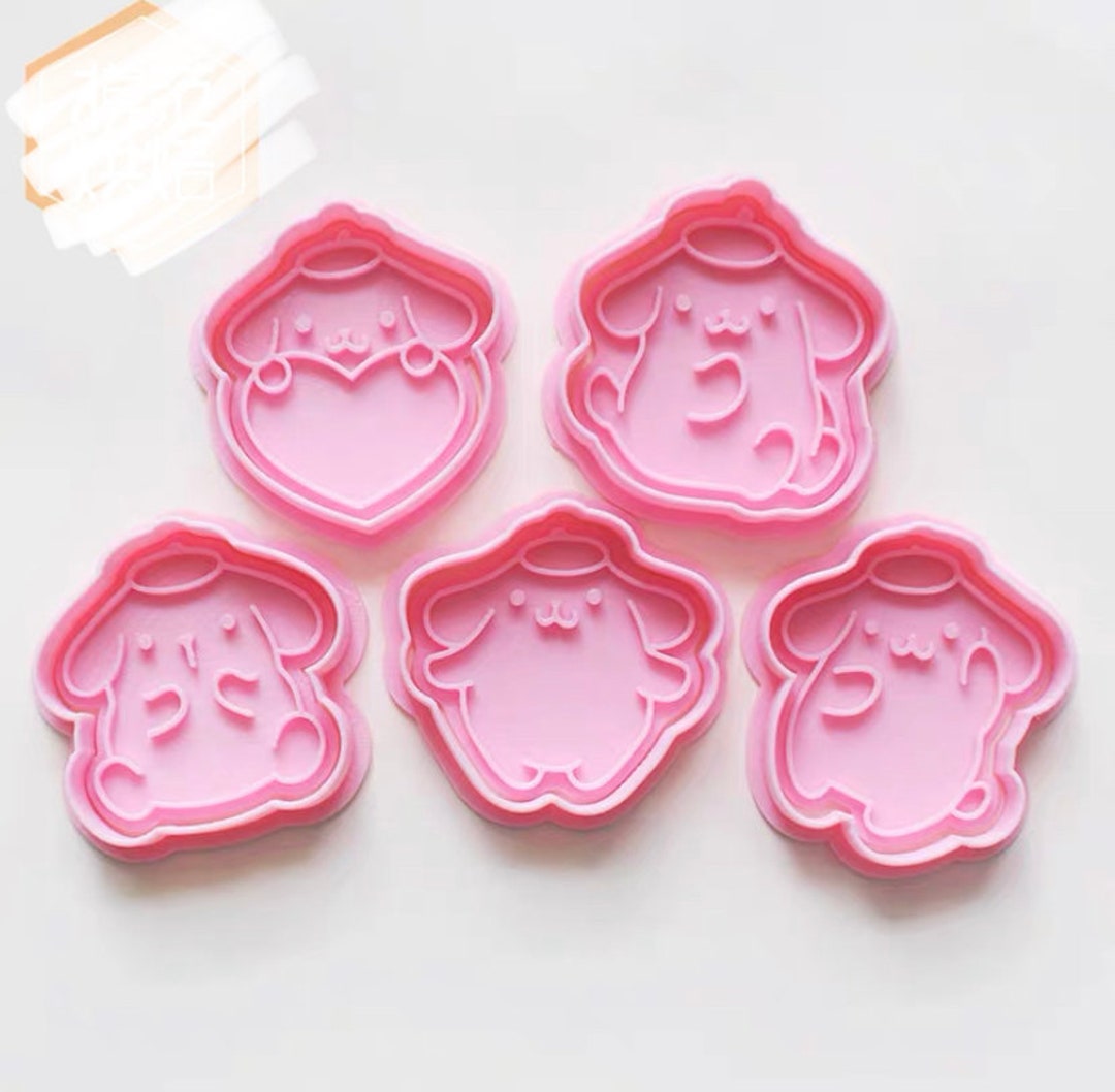 Cartoon Pompompurin Cookie Cutter With Stamp, Biscuit Mold, Playdoh ...