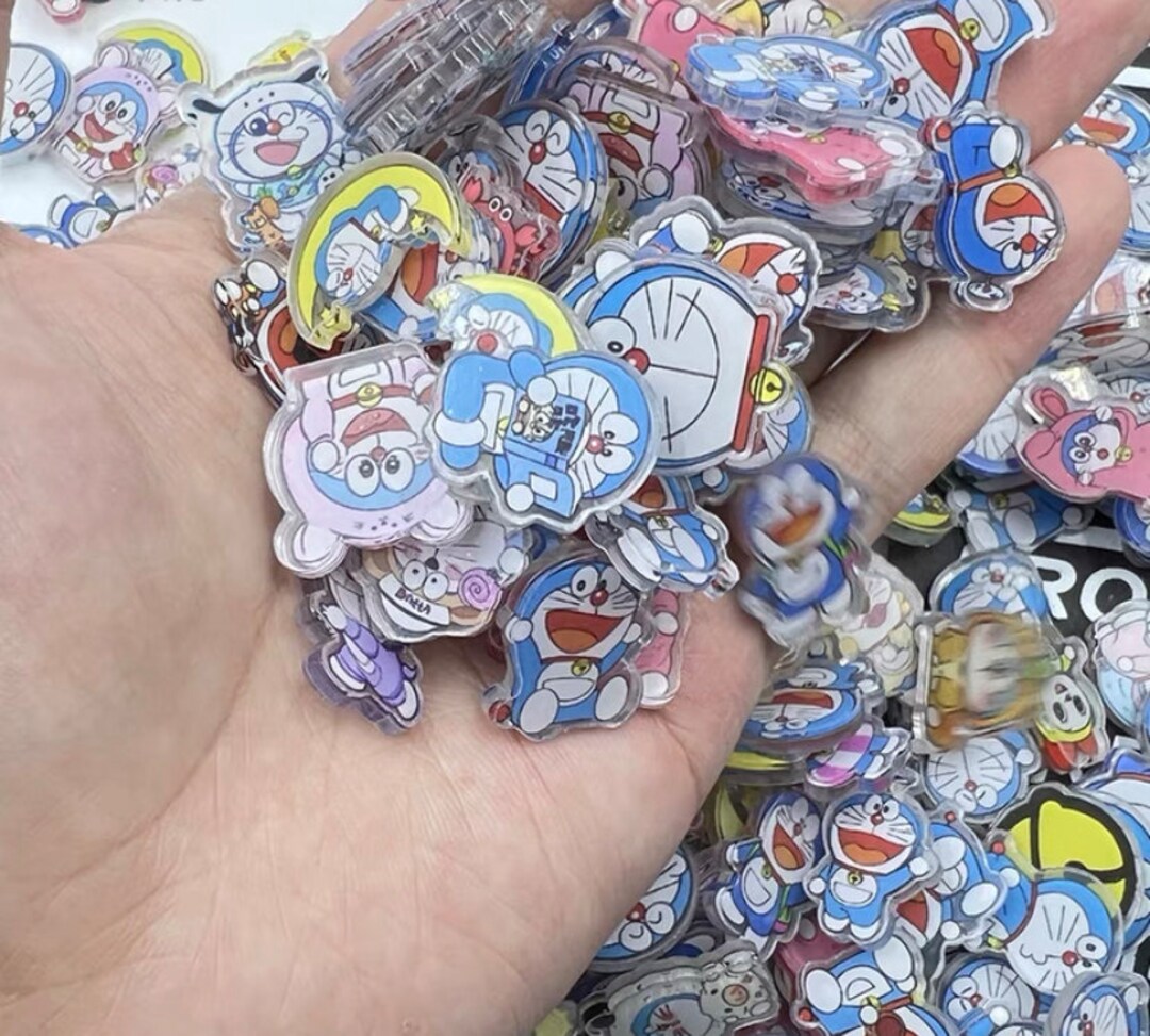Doraemon Acrylics Size 2cm, Random 50pcs,diy Craft Supply - Etsy