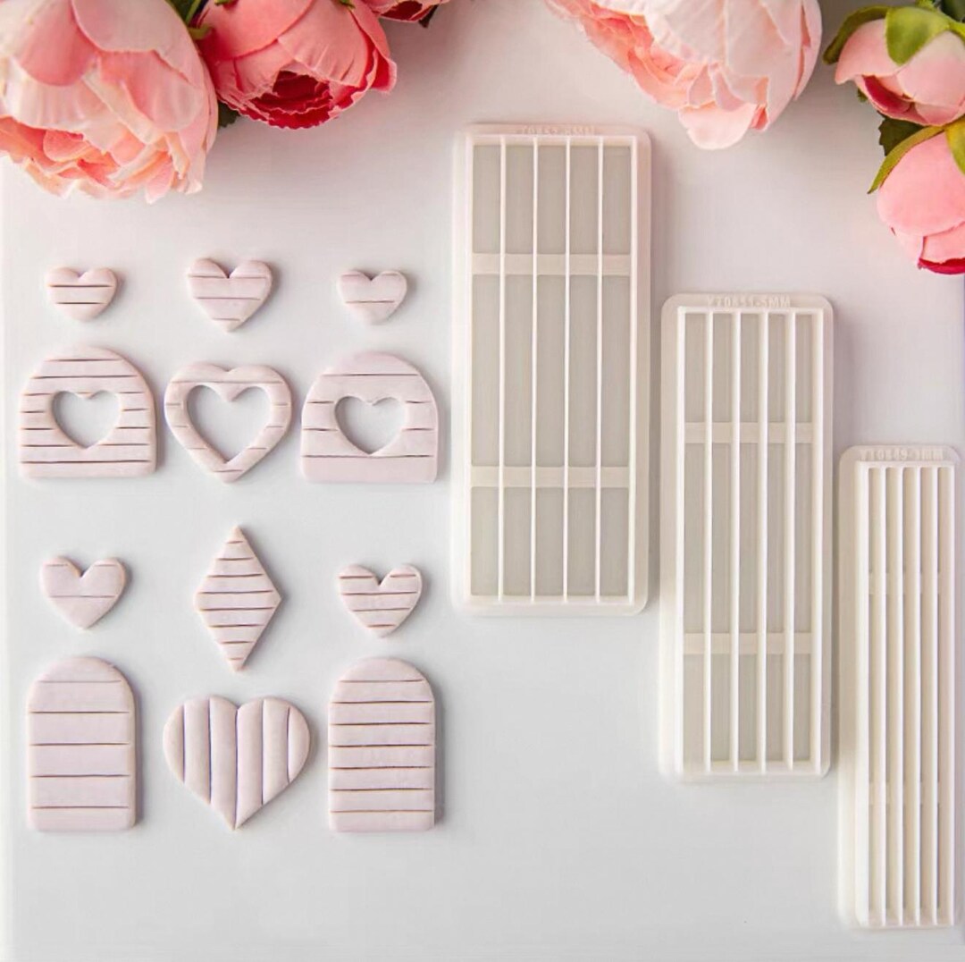 Checkerboard Clay Ruler, Clay Mold, Jewelry Making, Earrings Making - Etsy