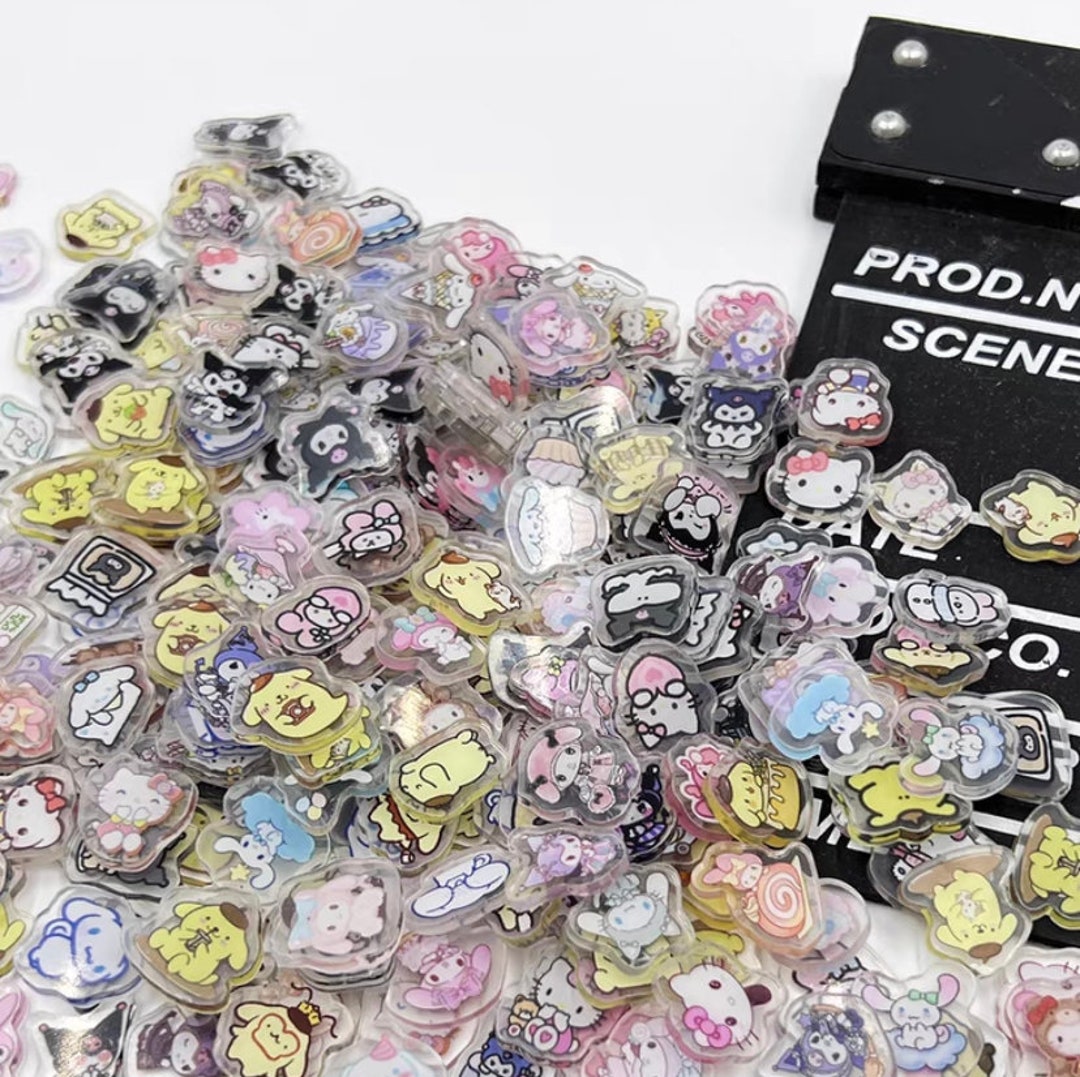 Sanrio Acrylics Size 2cm, Random 50pcs,diy Craft Supply - Etsy
