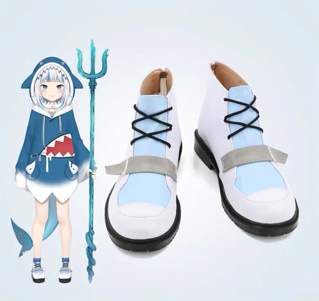 Vtuber Hololive Gawr Gura Shoes - Etsy Canada