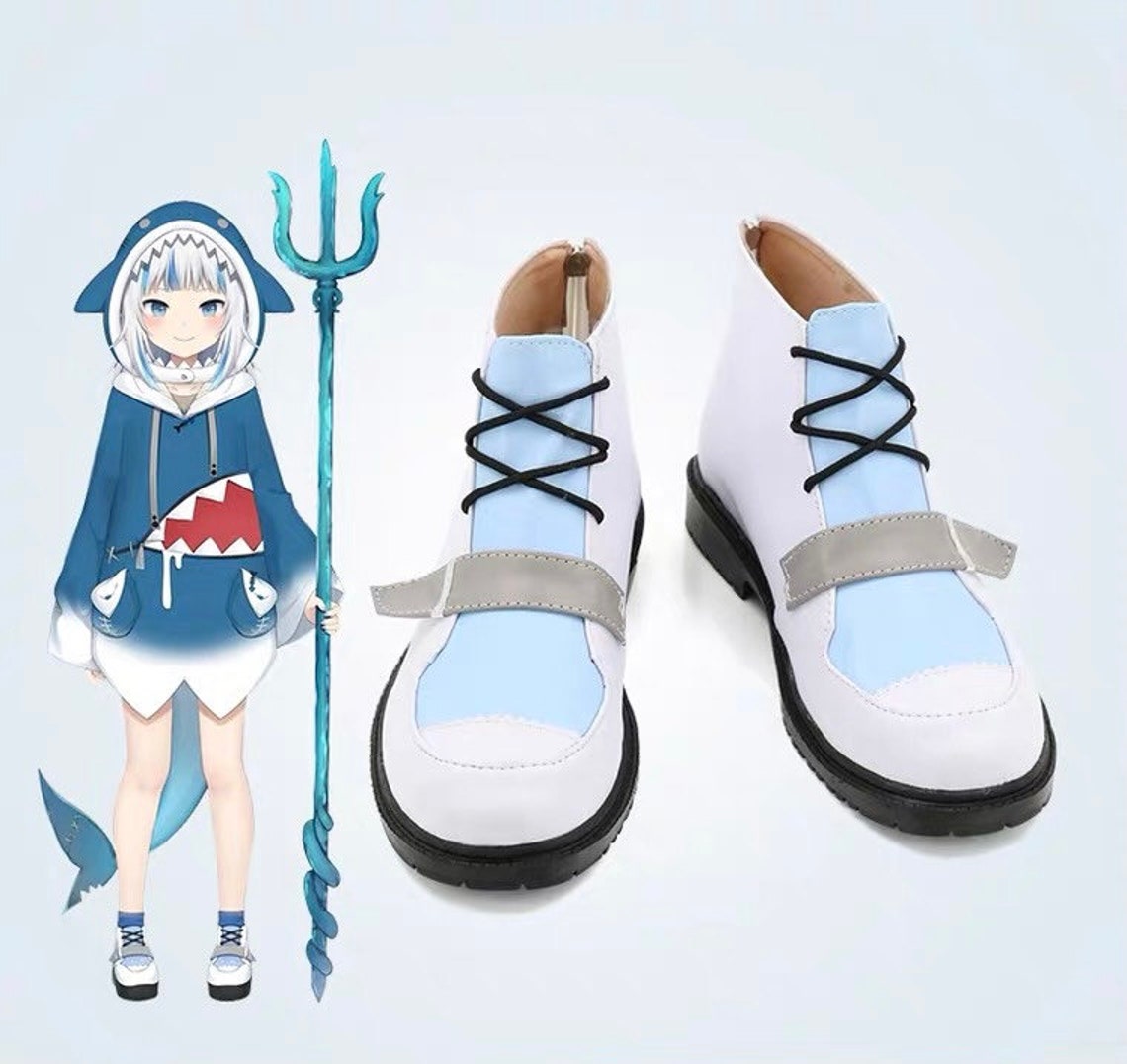 Vtuber Hololive Gawr Gura Shoes - Etsy Canada