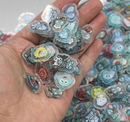 Cute Kirby Acrylics Size 2cm, Random 50pcs,diy Craft Supply - Etsy