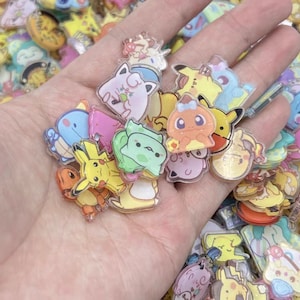 Cute Pokemon Acrylics Size 2cm, Random 50pcs,diy Ctaft Supply - Etsy