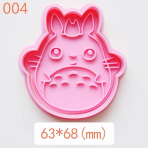 Japanese Anime Cookie Cutter With Stamp, Biscuit Mold, Playdoh Cutter ...