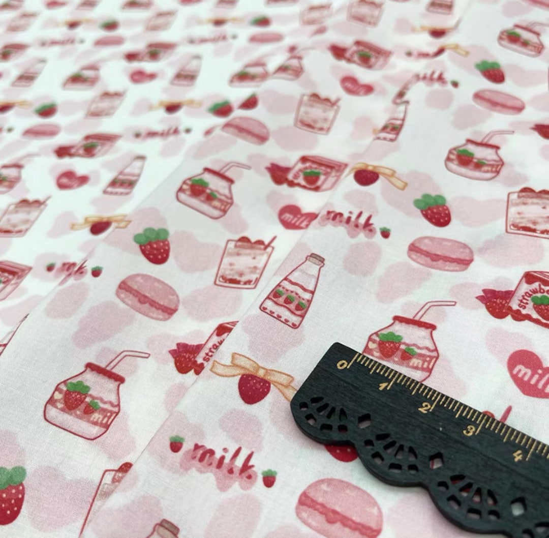 Doll Clothes Bjd, Blythe Strawberry Milk Fabric Sewing Craft Diy - Etsy