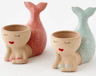 Mermaid Pot - Etsy