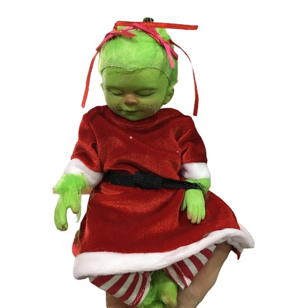 Baby Grinch Doll - Etsy