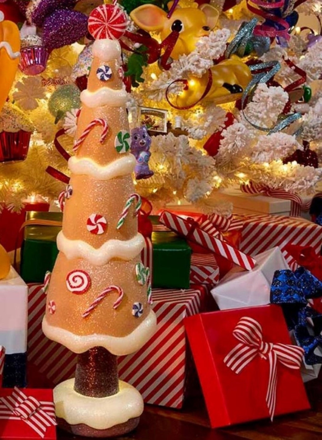 Light up Blow Mold Gingerbread Tree - Etsy
