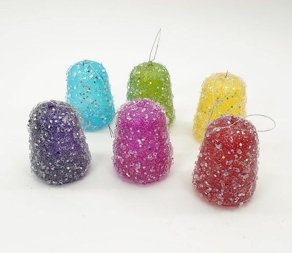 4 Gum Drop Ornaments set of 6 - Etsy