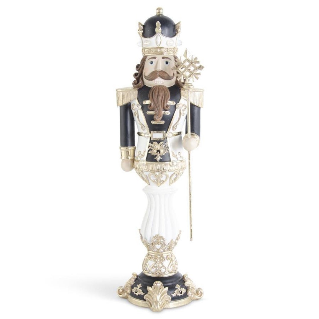 21 Resin Gold & Black Nutcracker W/trumpet - Etsy