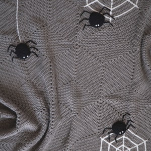 Halloween Crochet Blanket Pattern- Spider Web Crochet-halloween Diy ...