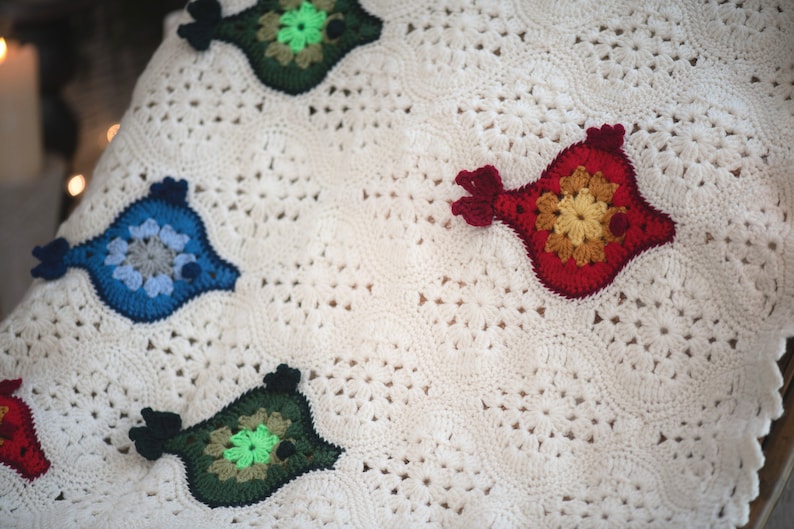 PDF PATTERN Crochet Fish Blanket Motif Blanket Baby - Etsy