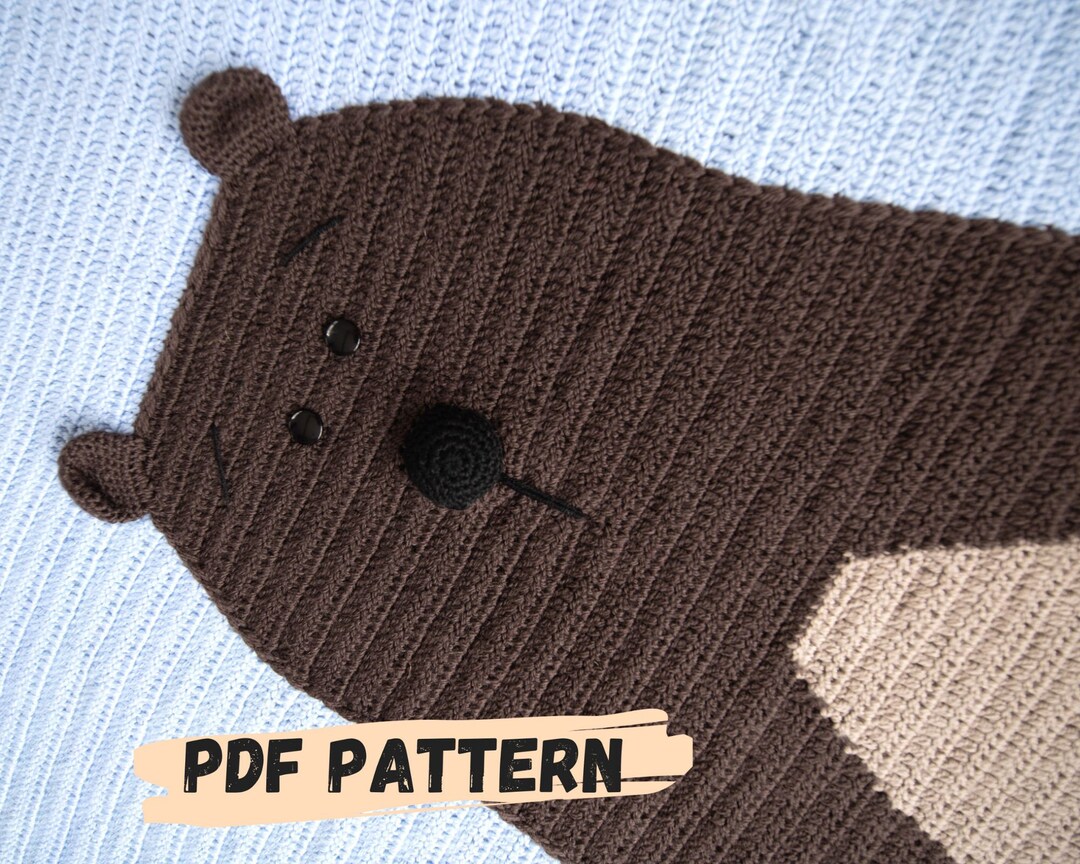 Crochet Bear Blanket PDF PATTERN - Baby Blanket - Crochet Bear Pattern ...