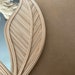 Rattan Tropical Leaf Texture Mirror Round Mirror Leaf Design - Etsy