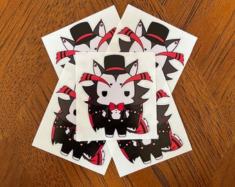 Holographic Loser Baby Playing Card Husk Sticker Hazbin Hotel - Etsy