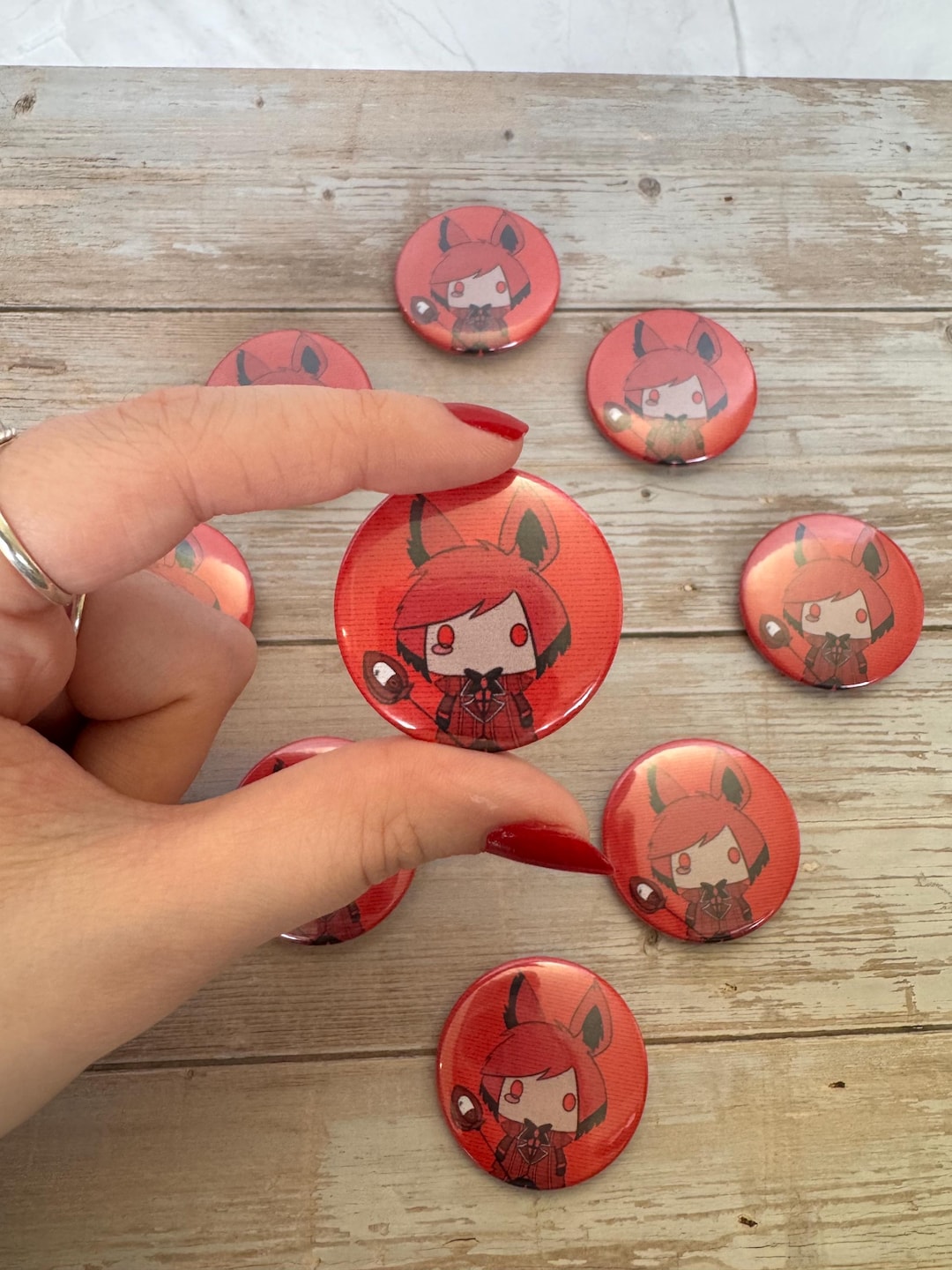 Hazbin Hotel Alastor Pin/badge - Etsy