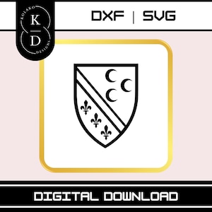 Sandzak Coat of Arms SVG & DXF | Sandzacki Grb | Cut File | National ...