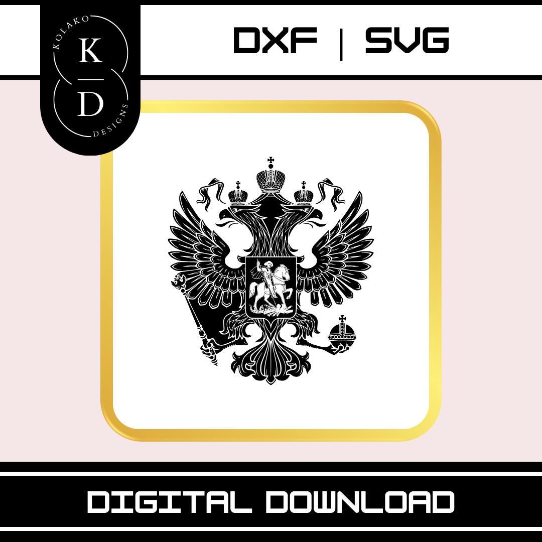 Russian Coat of Arms SVG & DXF | Российский герб | Cut File | National ...