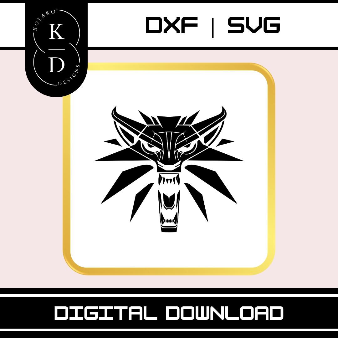 The Witcher SVG & DXF | Fantasy Characters Graphic Vector CAD Data File ...
