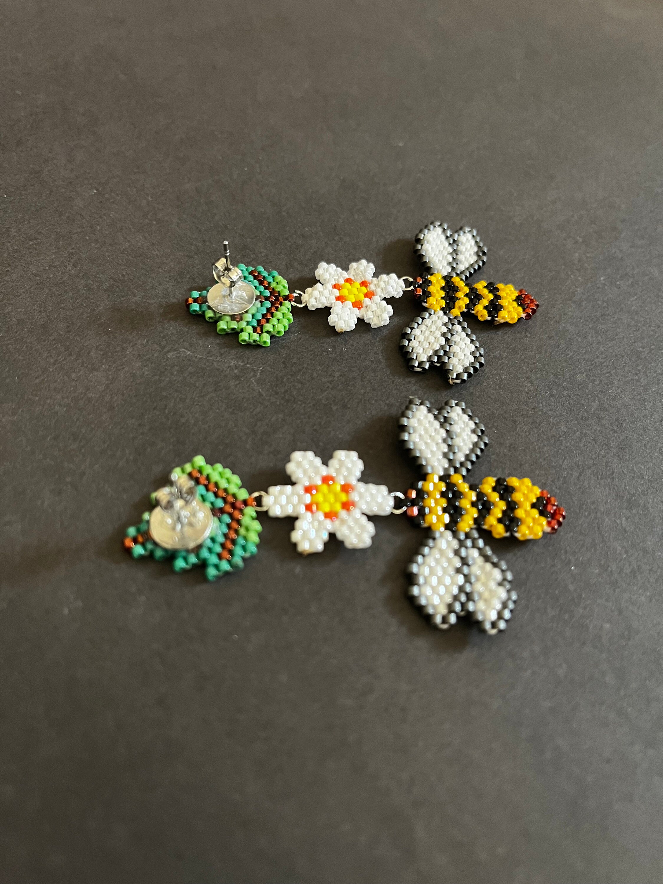 Miyuki Earrings,dangle and Drop Miyuki Bee Earrings,funny Earrings ...