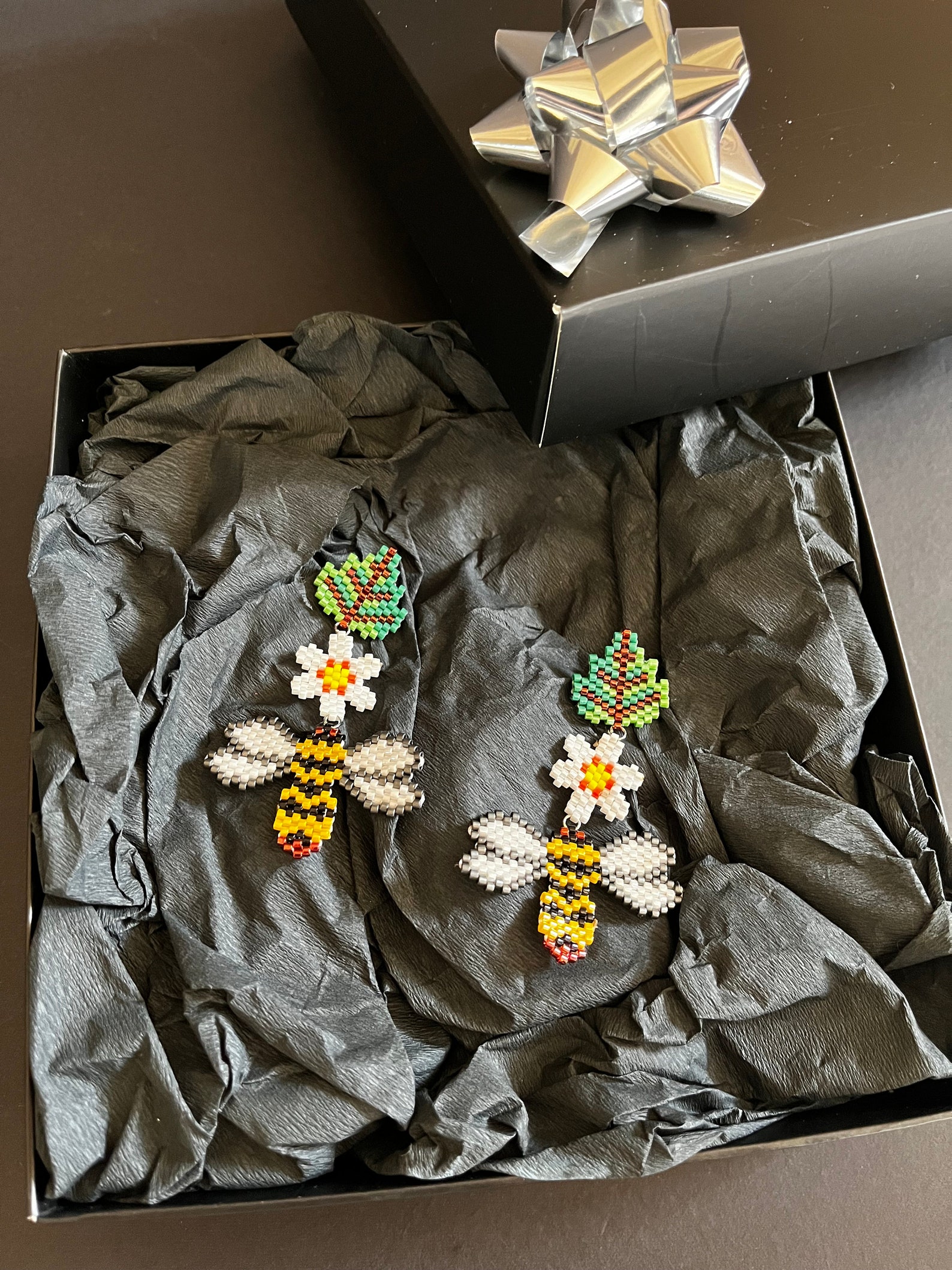 Miyuki Earrings,dangle and Drop Miyuki Bee Earrings,funny Earrings ...