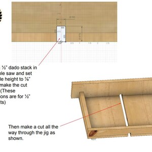 Build Plans: Table Saw Box Joint Jig - Etsy