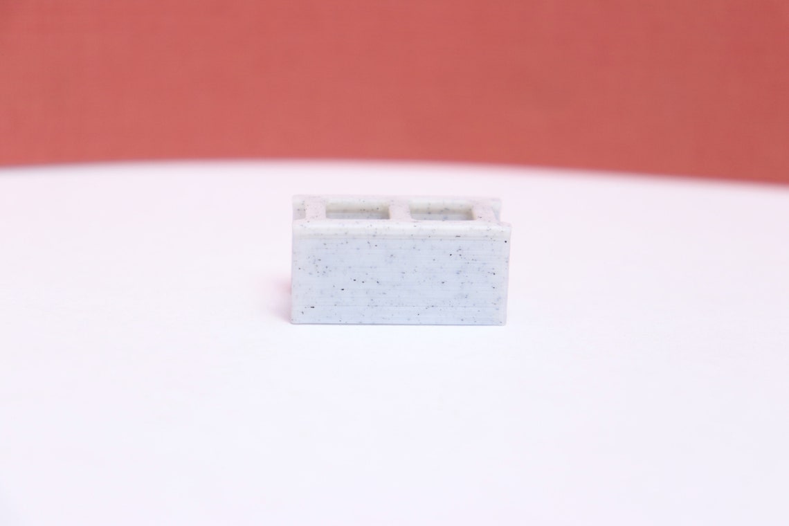 3D Printed Mini Cinder Blocks Set of 4 Multiple Colors | Etsy