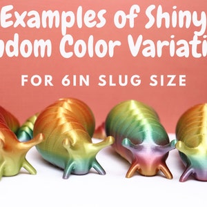 3D Printed Articulated Fidget Slug Rainbow Color Available - Etsy