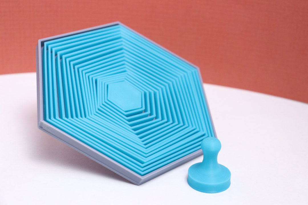 3D Printed Hexagon Magnet Fidget Toy | Glow in the Dark Available ...