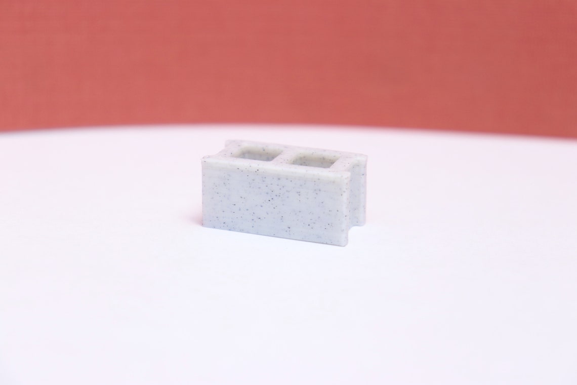 3D Printed Mini Cinder Blocks Set of 4 Multiple Colors | Etsy