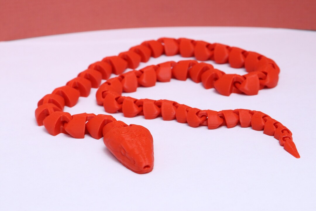 3D Printed Articulated Snake | Color Changing Available! | - Multiple ...